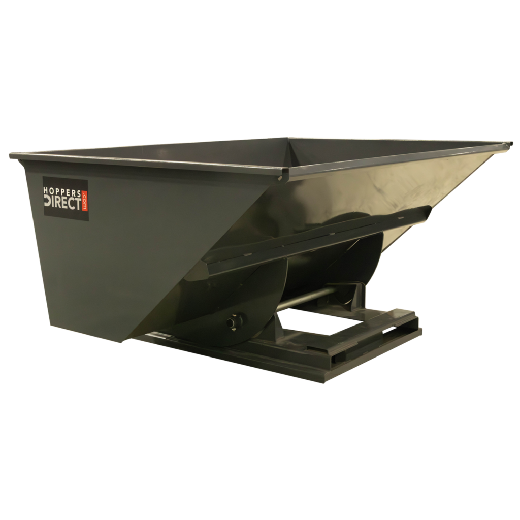 Low Profile Dumping Hopper | 2 Yard Heavy Duty Steel Hopper - Hoppers ...
