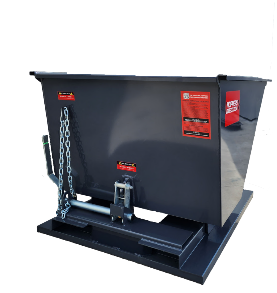 1 Yard Self Dumping Hopper | 1 Cubic Yard Steel Dump Hopper - Hoppers ...